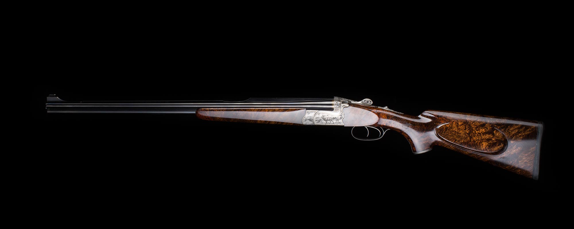 Double Barrel Hunting Rifle